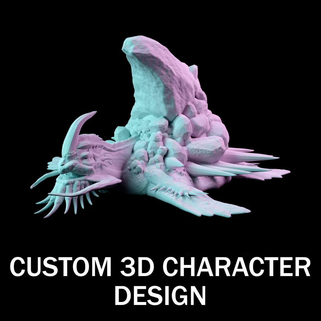 Custom 3d Model From Your 2d Concept 2d To 3d 3d Model Commission Etsy Uk