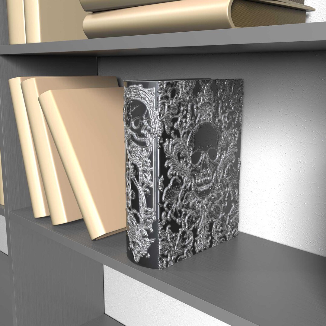 Skull Book Nook & Ends STL File | Organizer Box for Bookworms | Reader ...