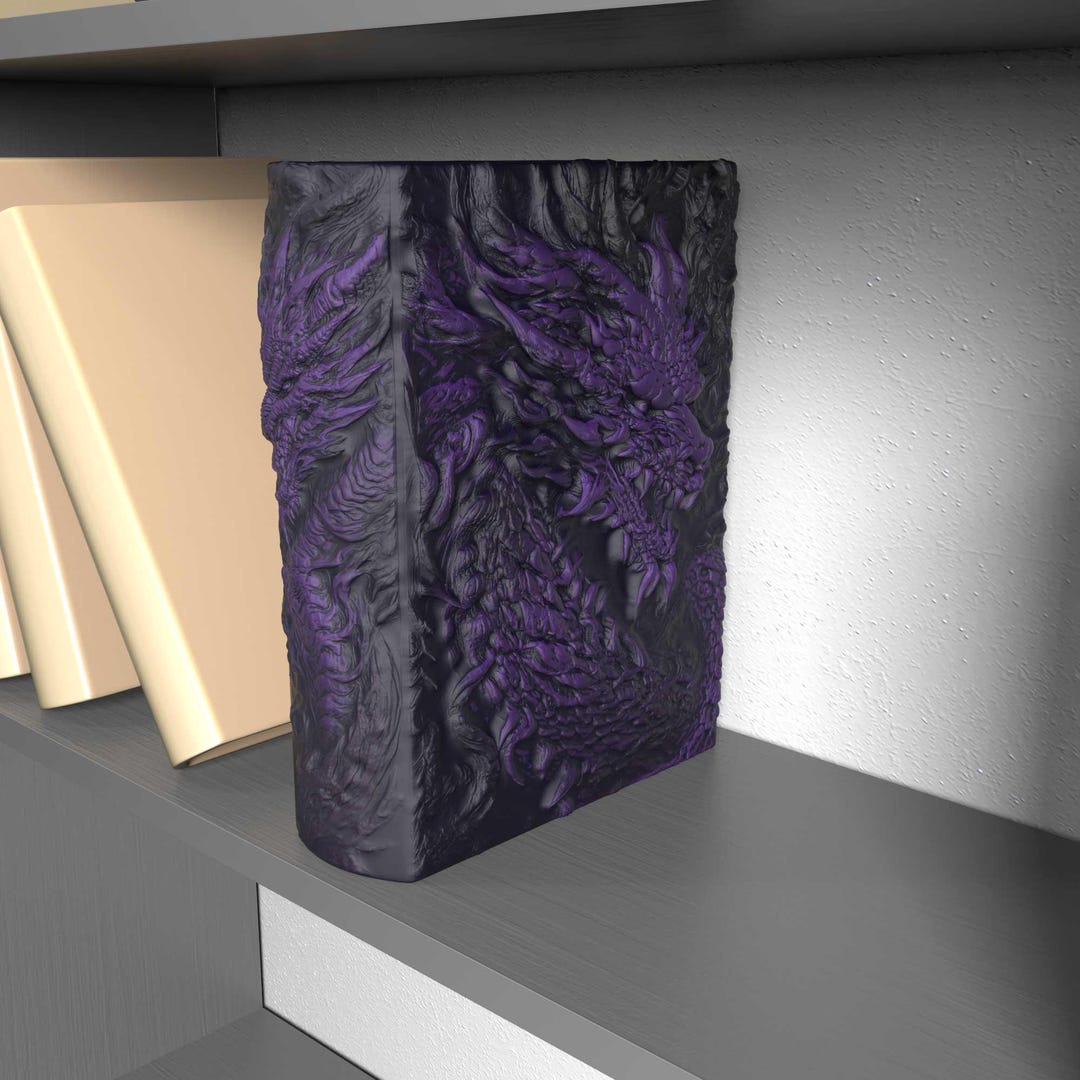 Dragon Book Nook & Ends STL File | Organizer Box for Bookworms | Reader ...