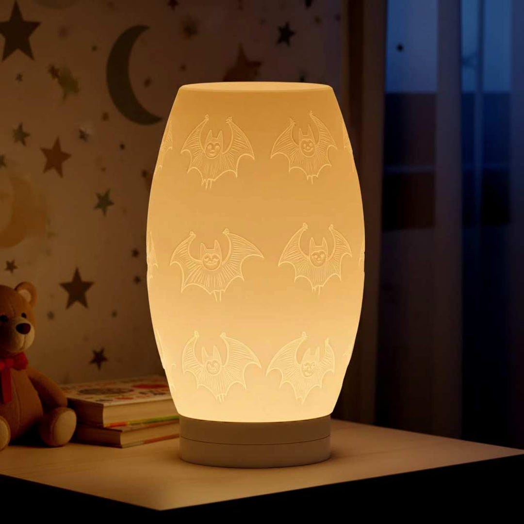 Bat Halloween Lamp Shade STL File – Digital 3d Printer File – No ...