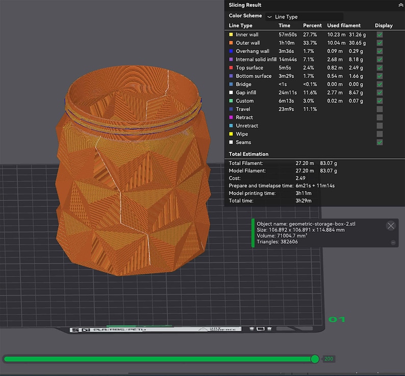 Set of 3 Storage Boxes With Screw Caps - 3D Printing STL File - Instant ...