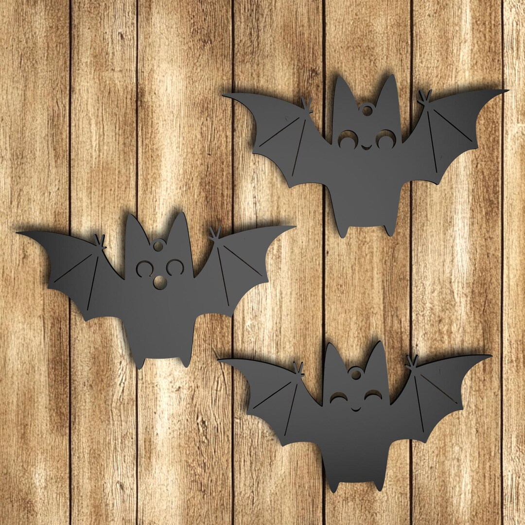 Bat 3D Printer STL File: Instant Download, Halloween Decor, Hanging ...