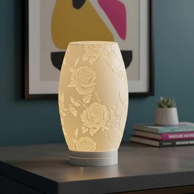 Rose Lamp Shade STL File – Digital 3d Printer File – No Supports - Etsy