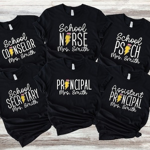 Personalized School Staff Shirt, Front Office Tshirt, School Secretary ...