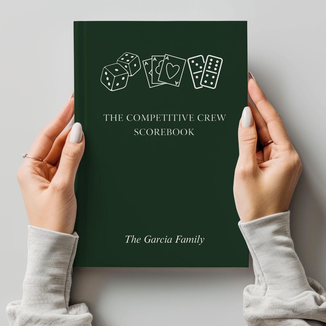 Personalized Family Game Night Score Book, Custom Game Night ...