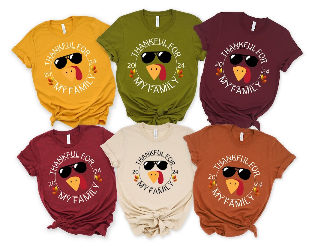 Family Matching Thanksgiving Squad Shirt, Family Thanksgiving Tshirt ...