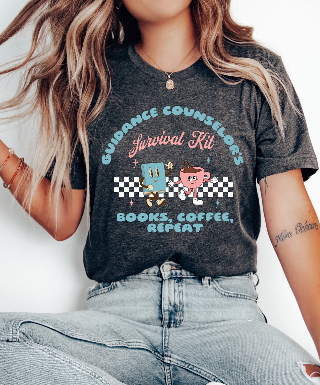 Guidance Counselors Survival Kit Shirt, School Counselor Tshirt, Book ...