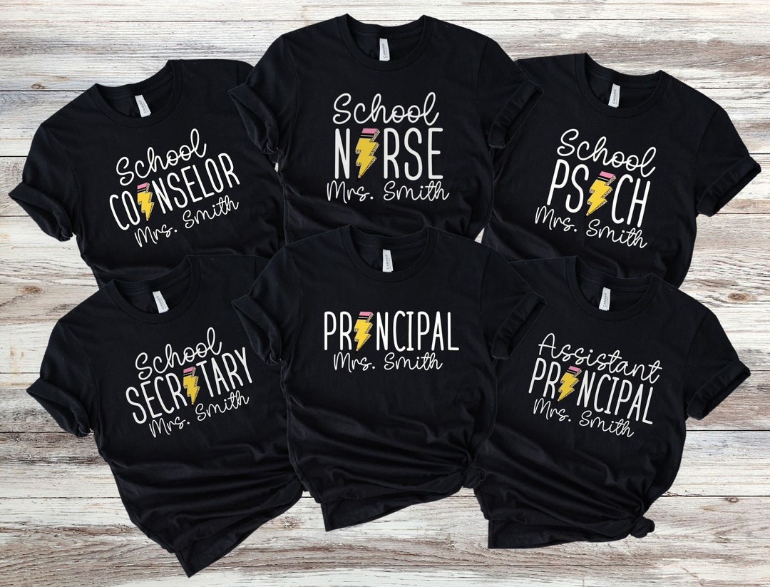Personalized School Staff Shirt, Front Office Tshirt, School Secretary ...
