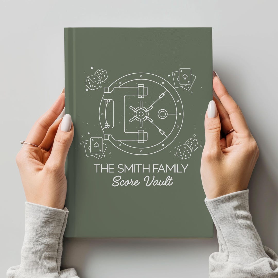 Personalized Family Game Night Score Book, Custom Game Night ...