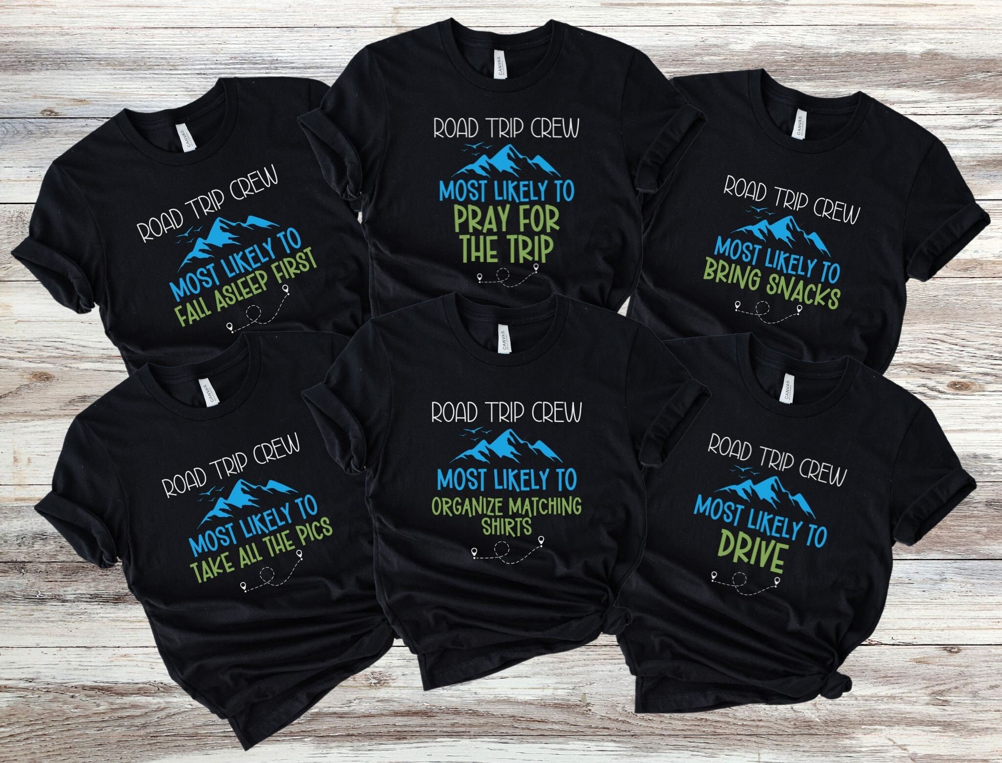 Most Likely to Matching Road Trip Shirts, Family Vacay Road Trip Shirts ...