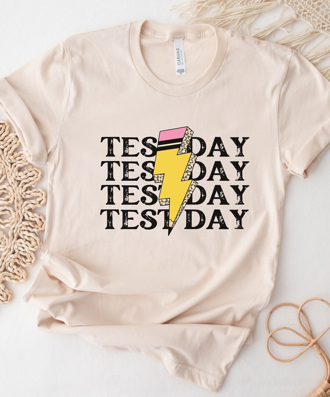 Test Day With Lightning Pencil Shirt, Teacher Testing, Funny Teacher ...