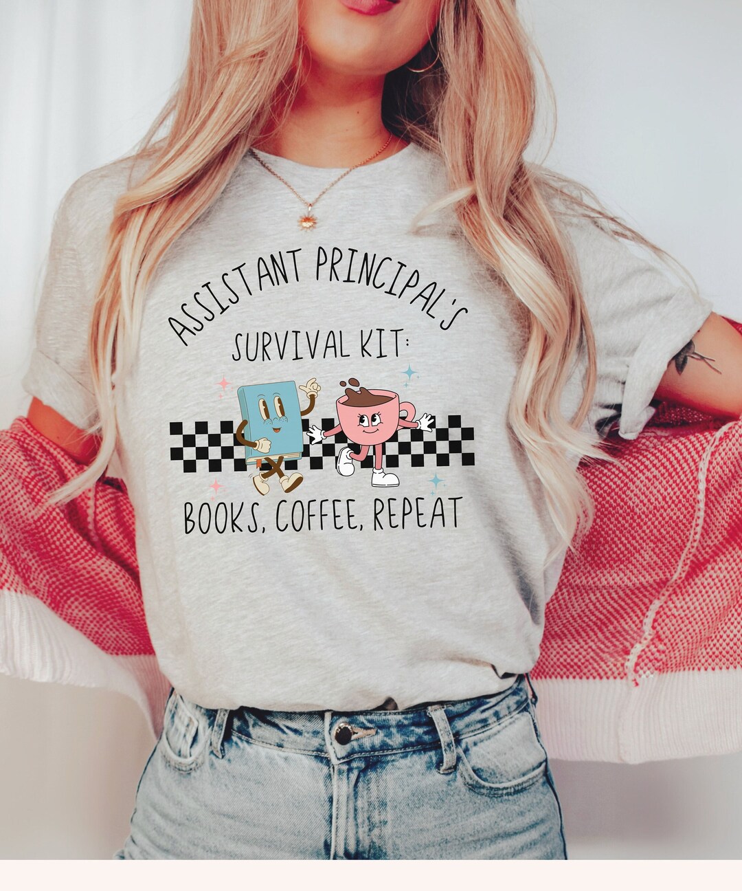 Assistant Principal Survival Kit Shirt, Book Lover Gift for Assistant ...