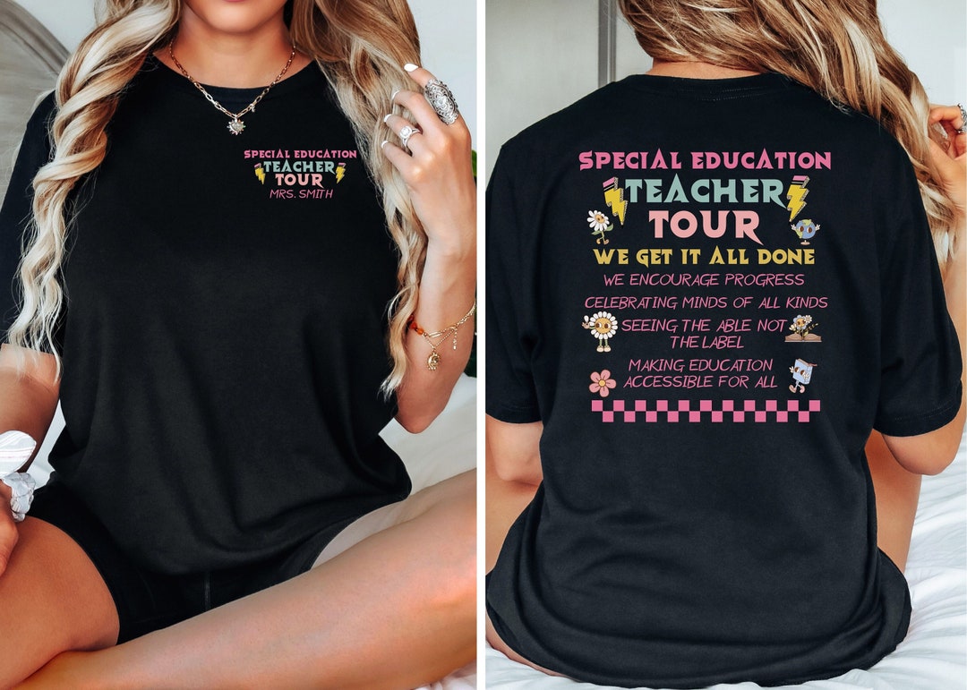 Custom Special Education Teacher Shirts Gift, Sped Teacher Shirt Gifts ...