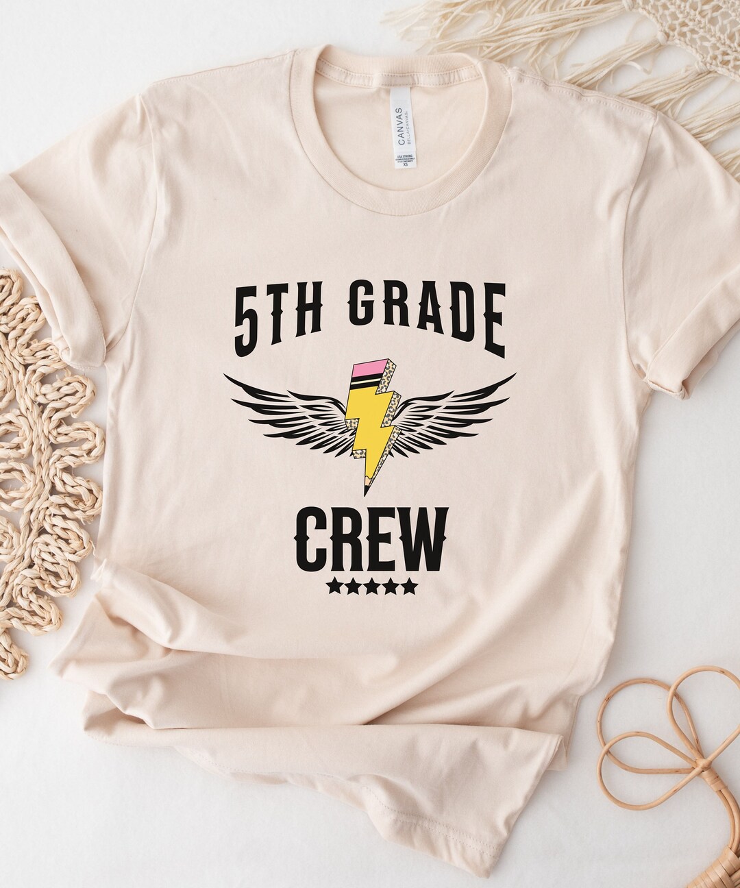 5th Grade Crew Shirt, Fifth Grade Teacher Shirt, 5th Grade Teacher Gift ...
