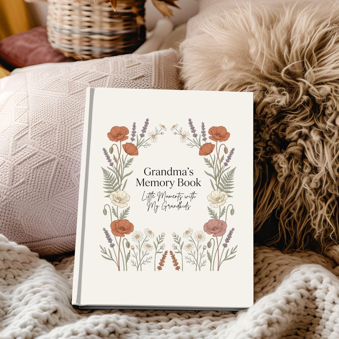 Grandma Memory Book, Grandkids Journal, Keepsake Gift for Nana, Family ...