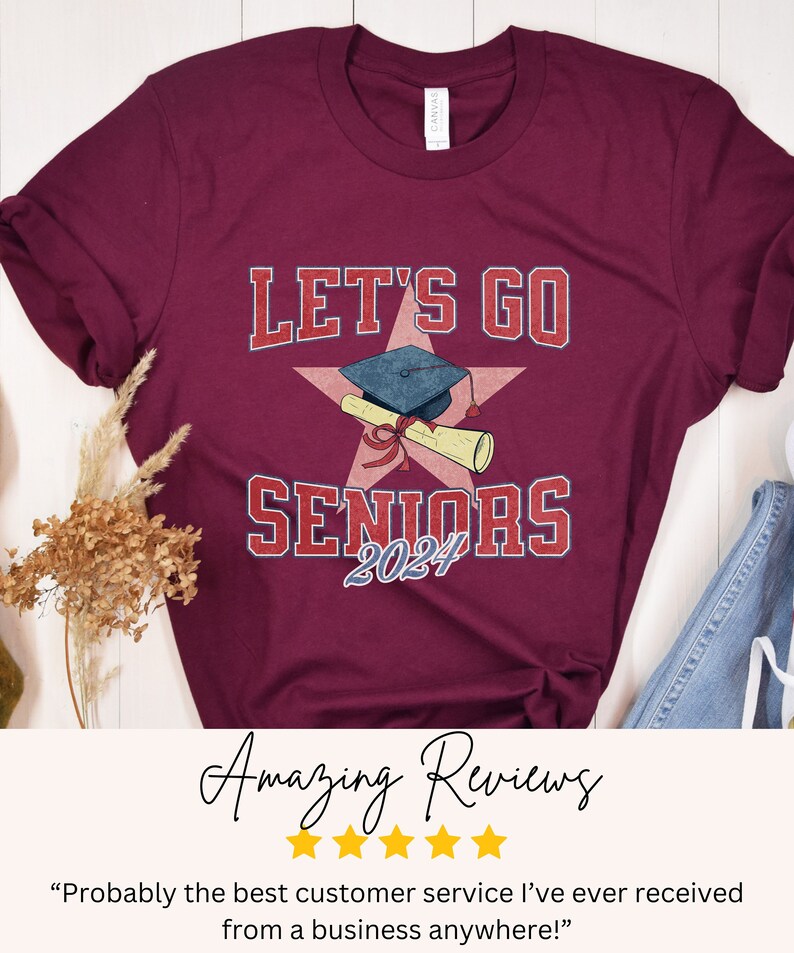 Let's Go Seniors 2024 Shirt, Senior Tshirt, Class of 2024 Tee ...