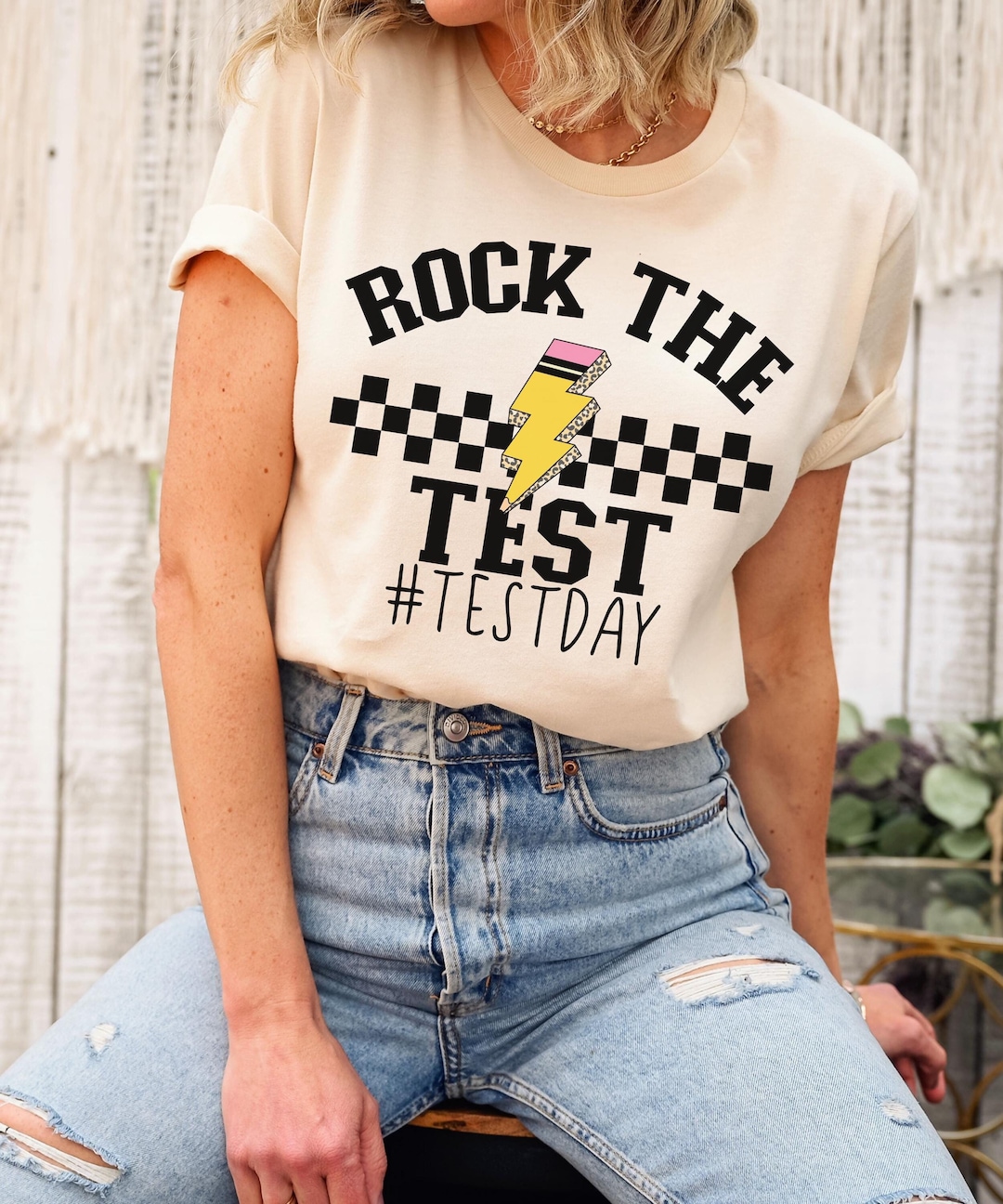 Rock the Test Shirt, State Testing T-shirt, Teacher Testing, Funny ...