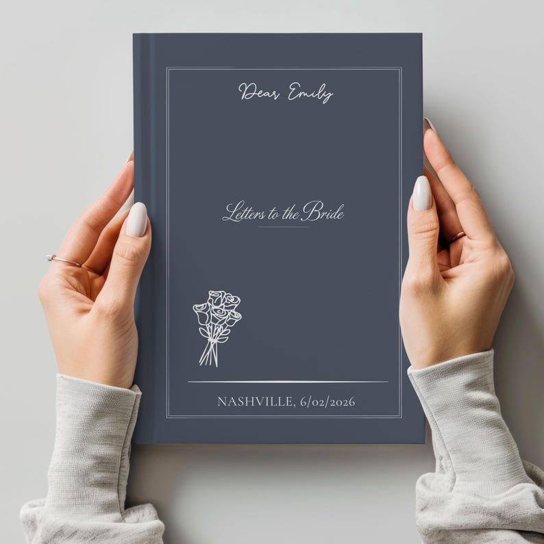 Custom Letters to the Bride Book, Wedding Notebook Engagement Gift ...