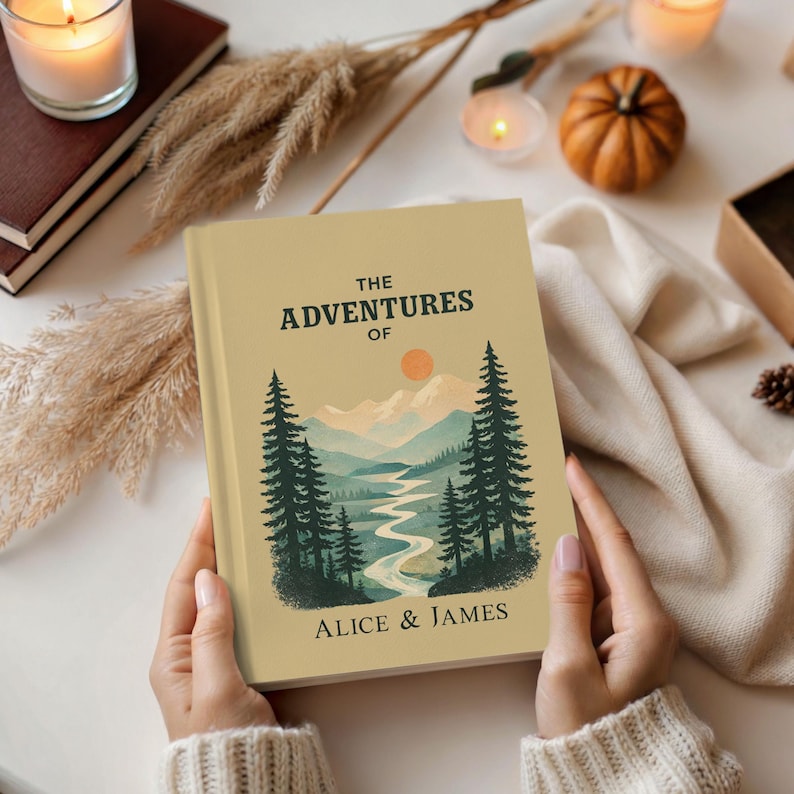 Personalized Adventure Journal, Custom Travel Notebook, Couples ...
