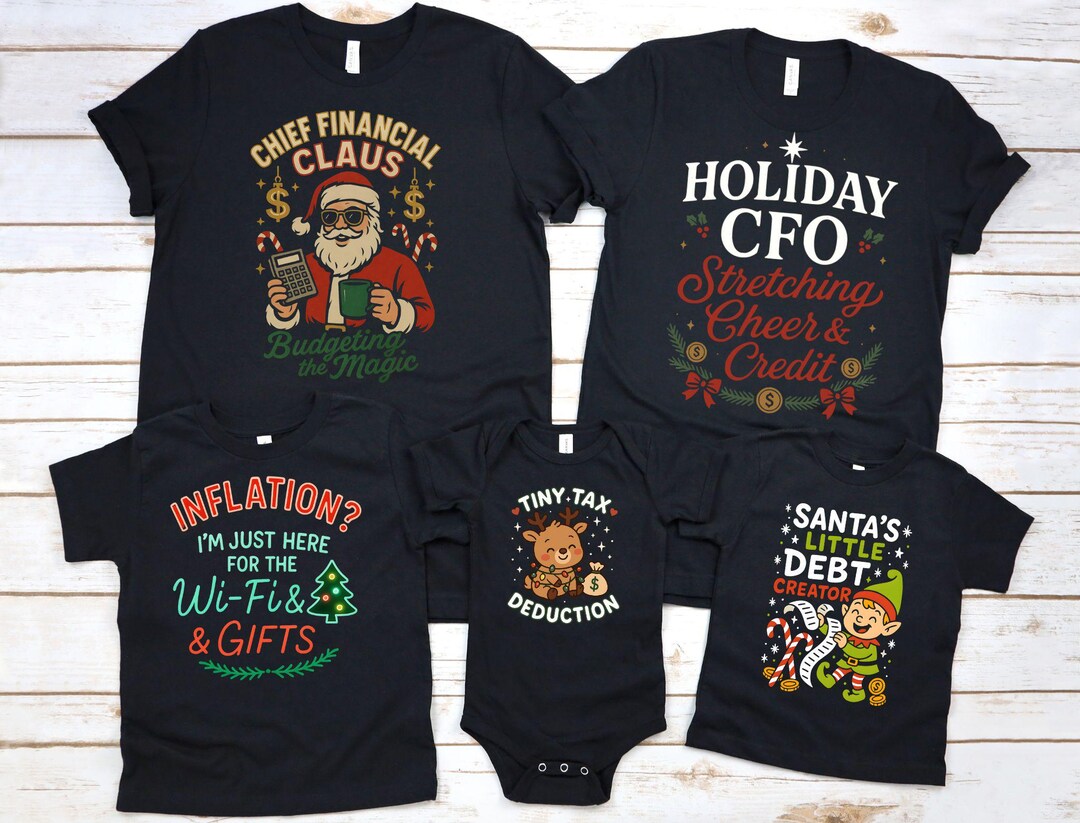 Funny Inflation Christmas Family Matching Shirts 2025, Christmas Family ...