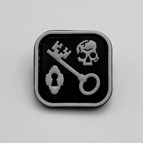 Glow Skeleton Lock & Key Ranger Eye RE PVC Patch EDC - Etsy
