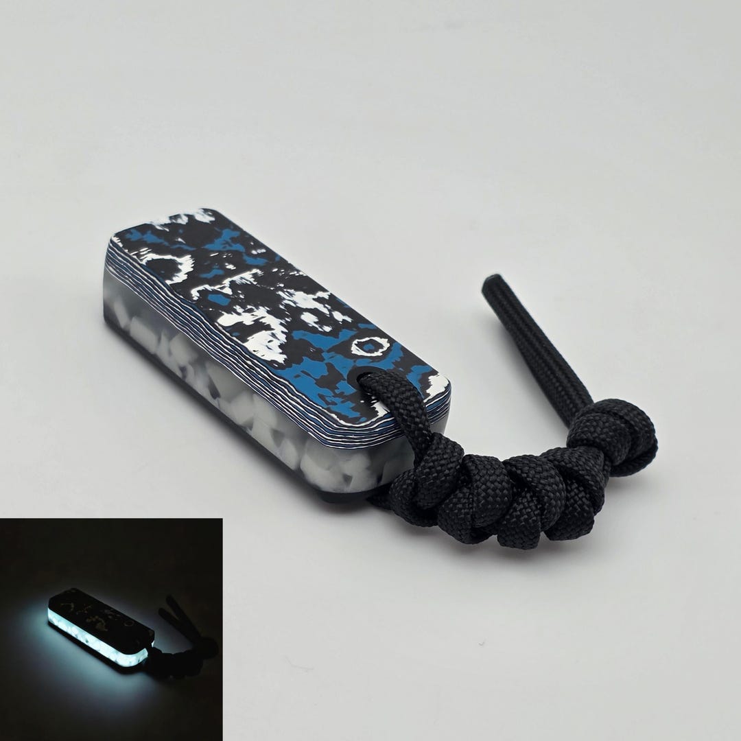 New!! Frost Fat Carbon Glow Rocks Worry Stick Pocket Fidget Worry Stone ...