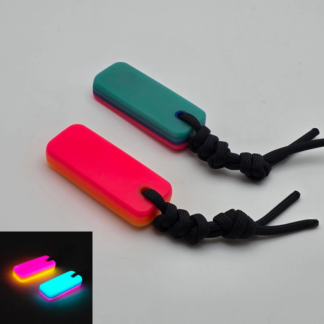 New!! Synth Wave Triple Glow Worry Sticks Pocket Fidget Worry Stone EDC ...