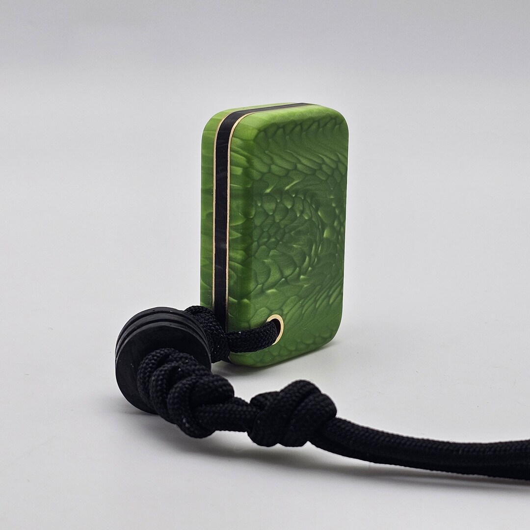 New!! Green Dragon Skin Black Dragon Brass Worry Stone Pocket Fidget ...