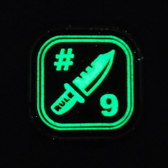 Glow GITD Rule 9 Knife Ranger Eye RE Patch EDC - Etsy