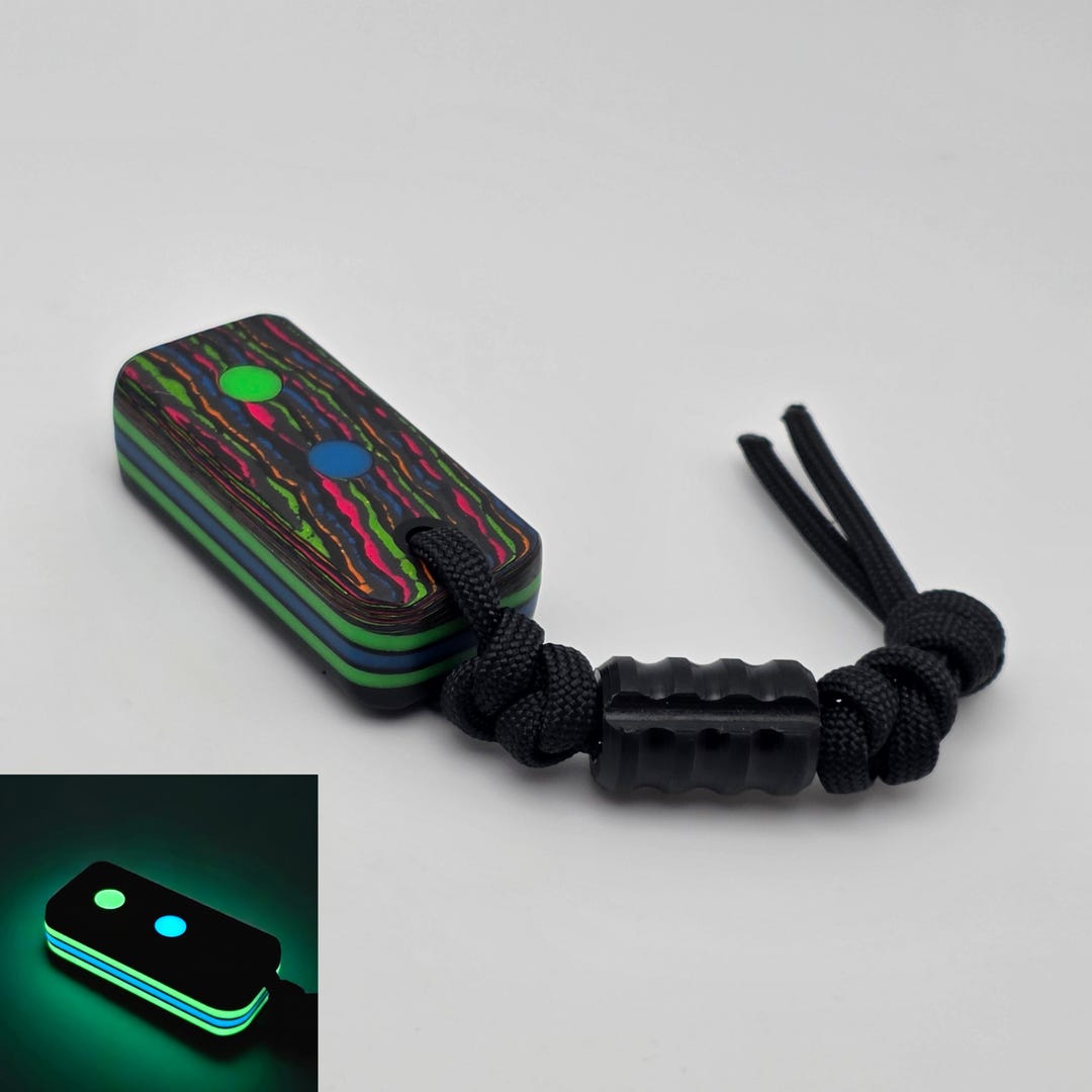 New!! 80s Crosscut Camo Carbon Triple Glow Worry Stick Pocket Fidget ...