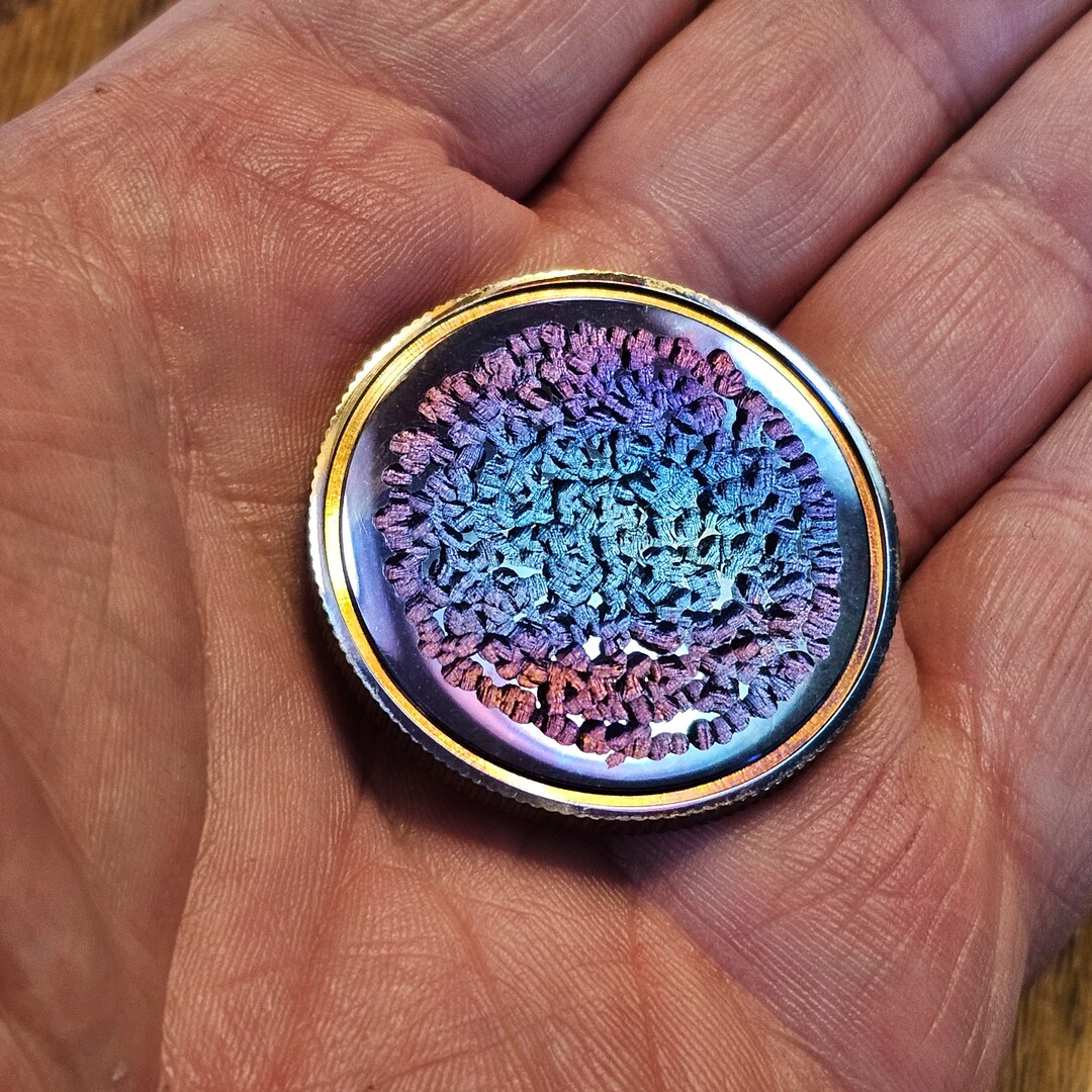 New!! Titanium Colorized Coin Pocket Fidget EDC - Etsy