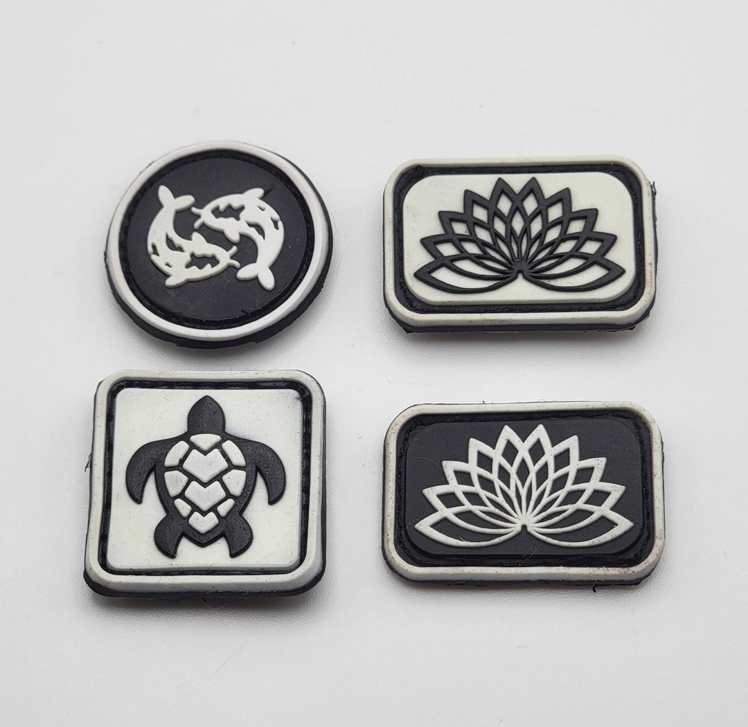 Glow 3 Pack Lotus Flower Honu Koi Ranger Eye RE PVC Patch Set EDC - Etsy