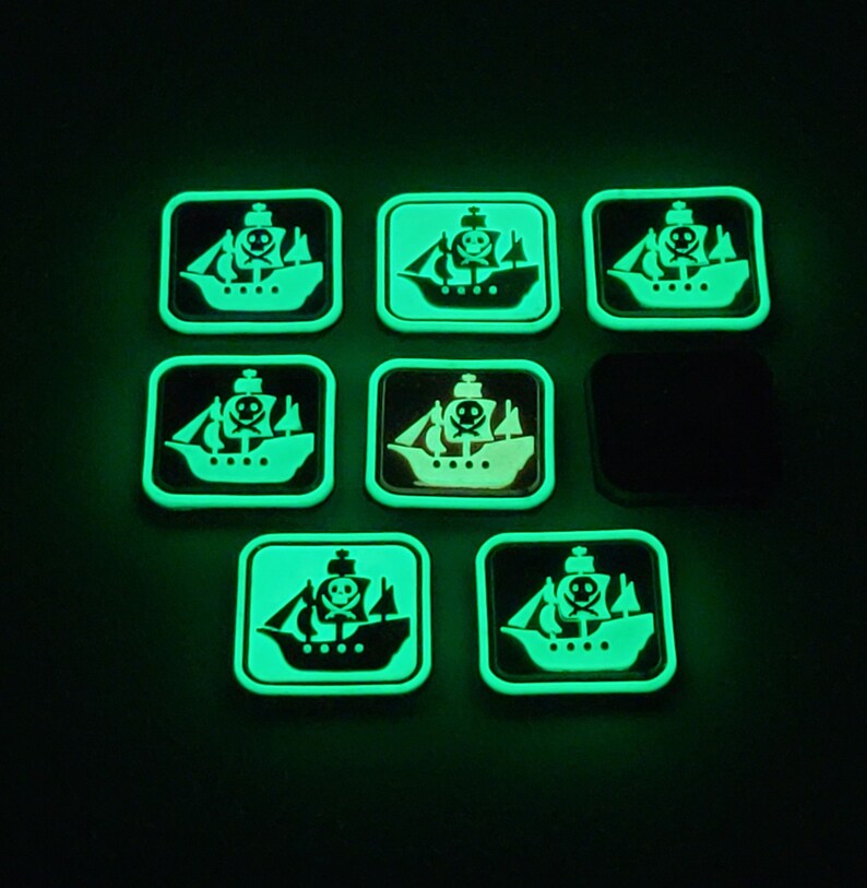Glow Pirate Ship Ranger Eye RE PVC Patch EDC - Etsy