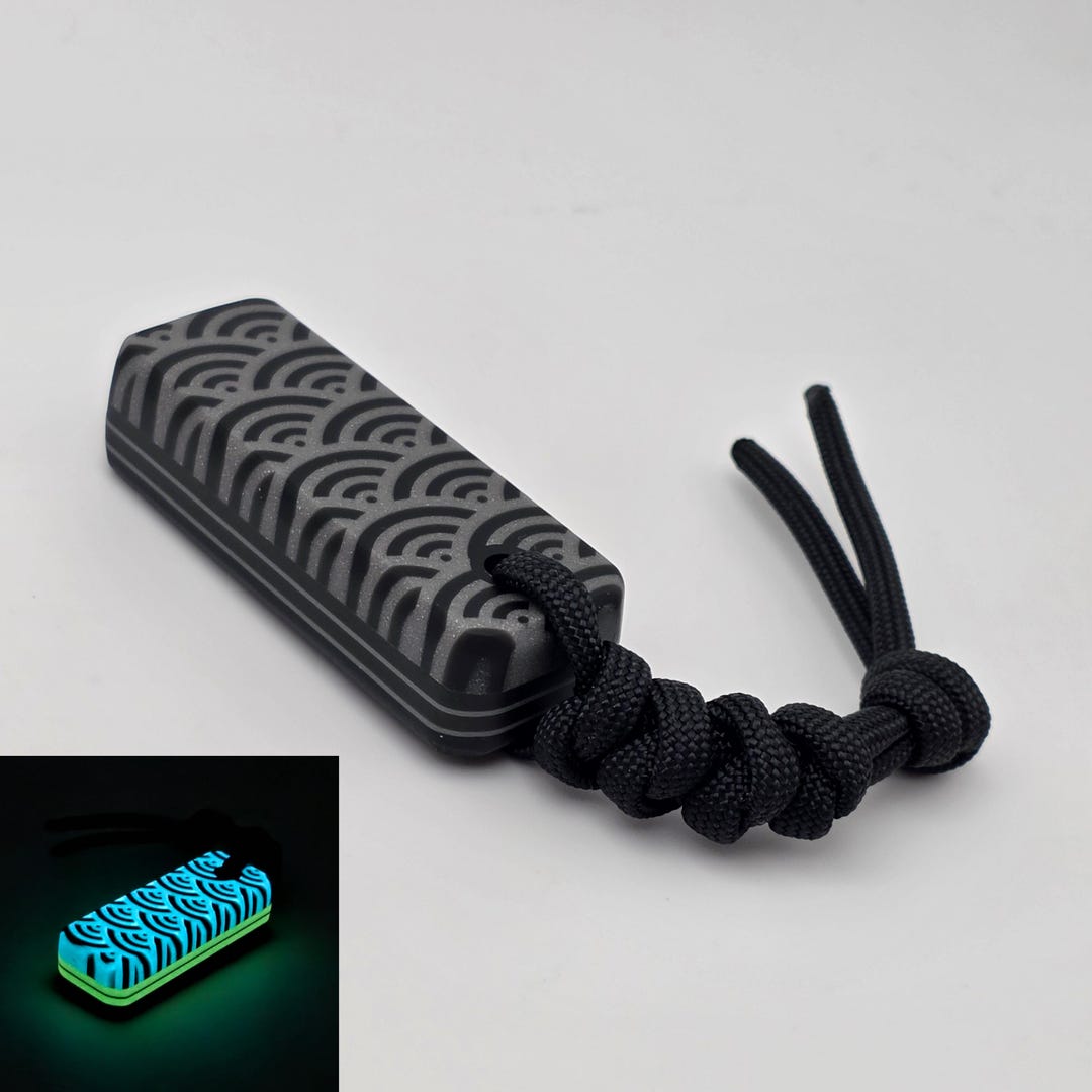 New!! Seigaiha Pattern Double Glow Worry Stick Pocket Fidget Worry ...