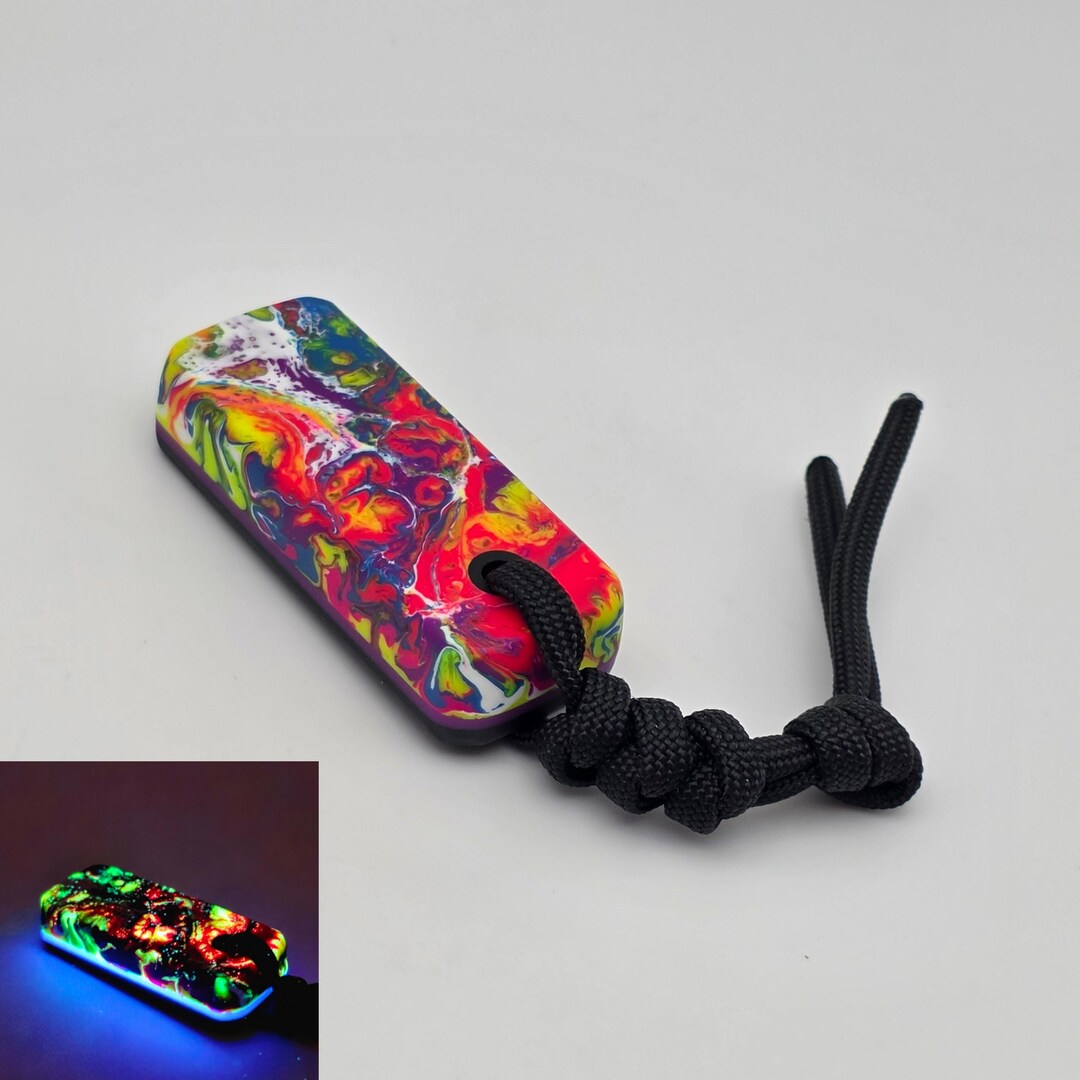 New!! Kaotic Drip Glow Worry Stick Pocket Fidget Worry Stone EDC - Etsy