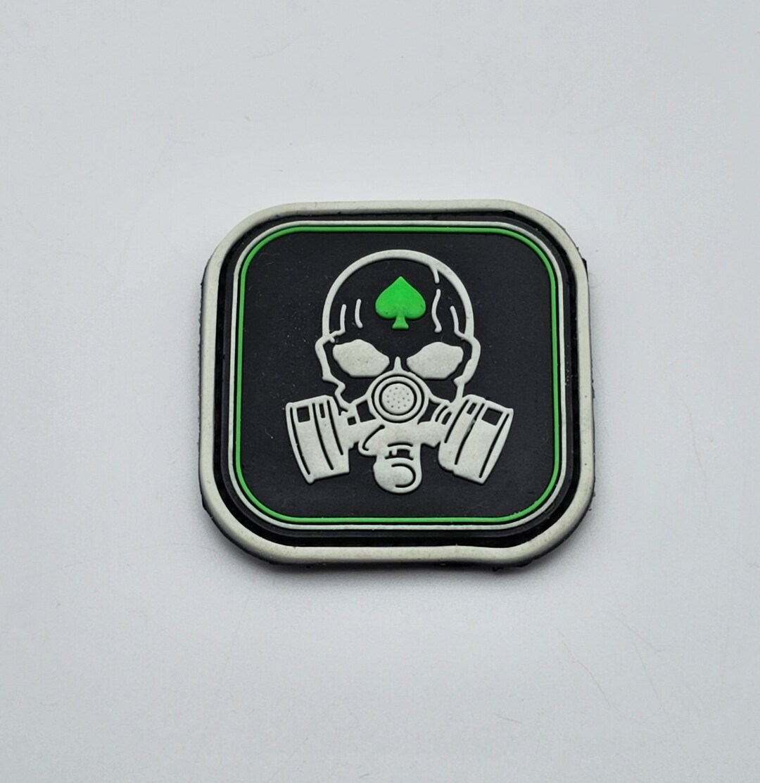 Glow Spade Gas Mask Ranger Eye RE PVC Patch EDC - Etsy