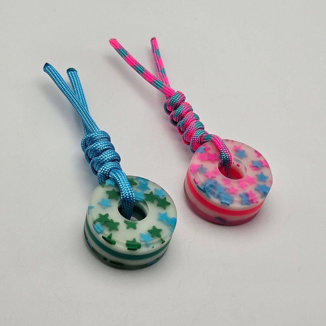 New!! Glow Star Sprinkles Fat Double-sided Micro Donuts EDC - Etsy