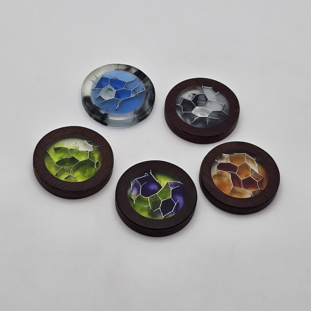 New!! Resin Armor Pocket Coins Vintage Micarta EDC Pocket Fidget - Etsy