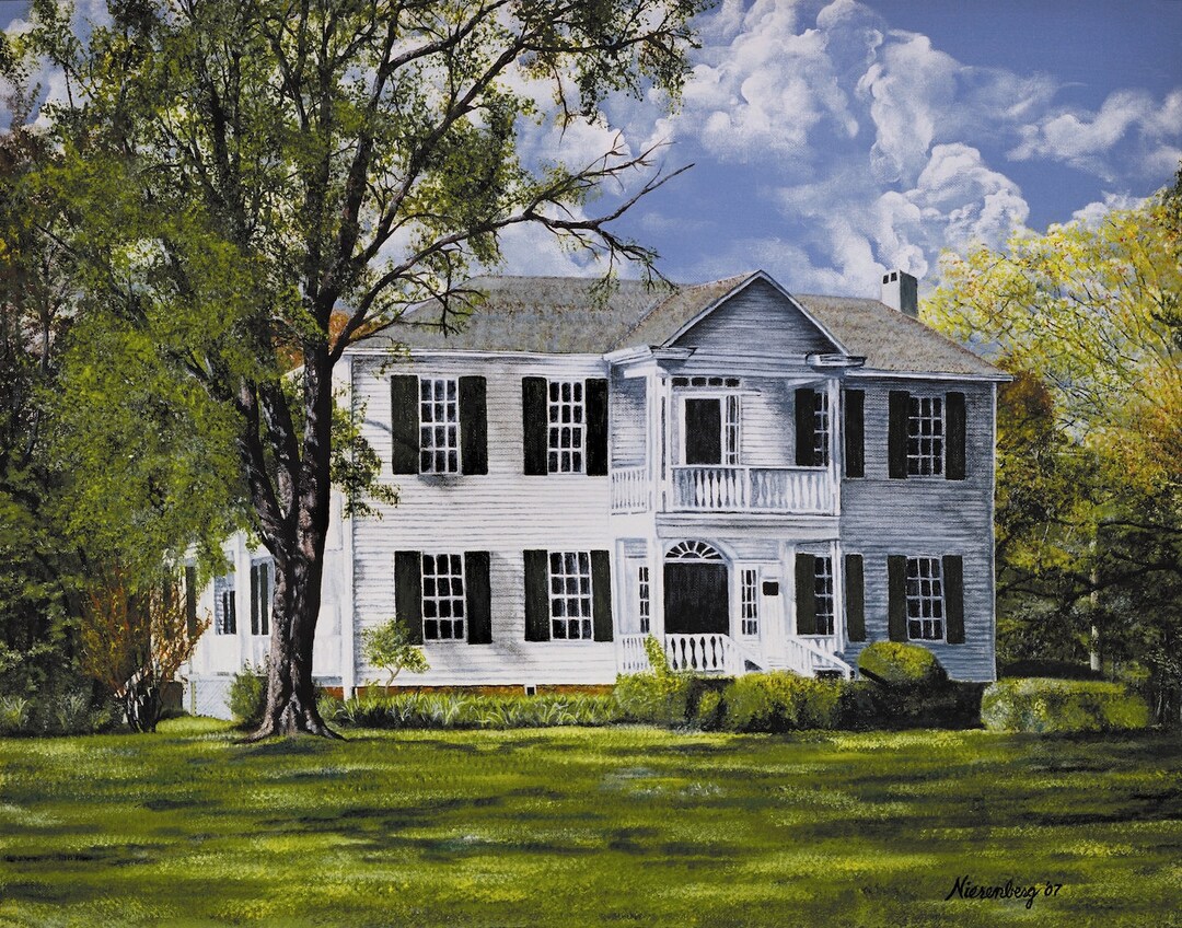 Murrell Home, Also Called Hunter's Home, Park Hill, Oklahoma, Print of ...