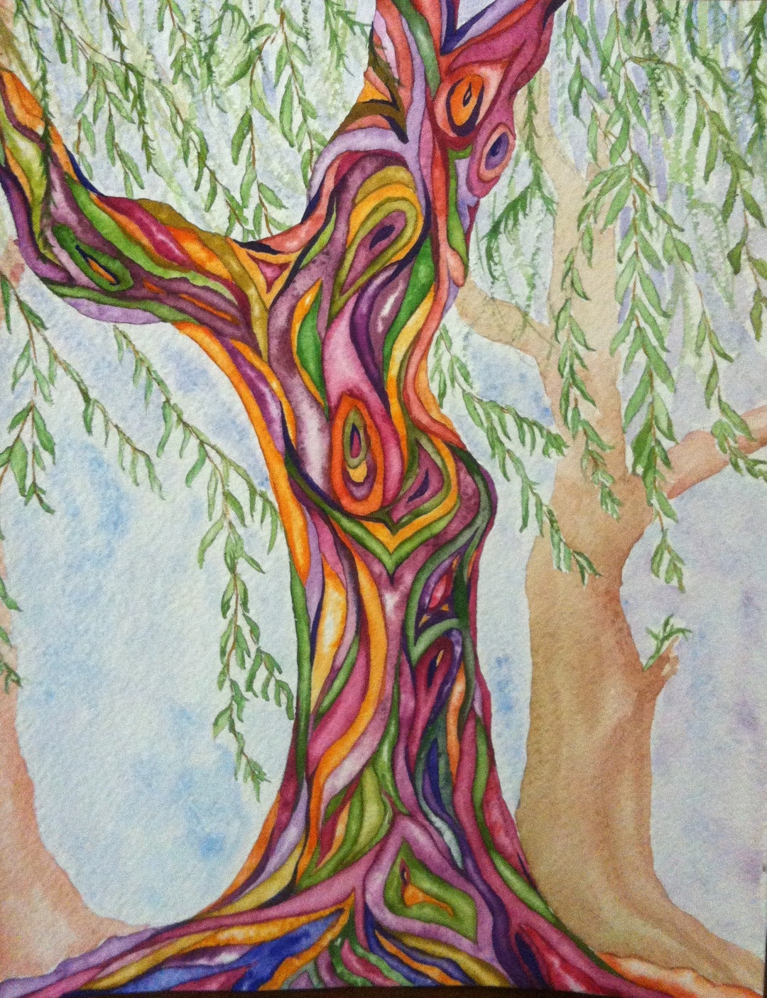 Sexiest Tree in the Forest, an Original Watercolour Painting - Etsy