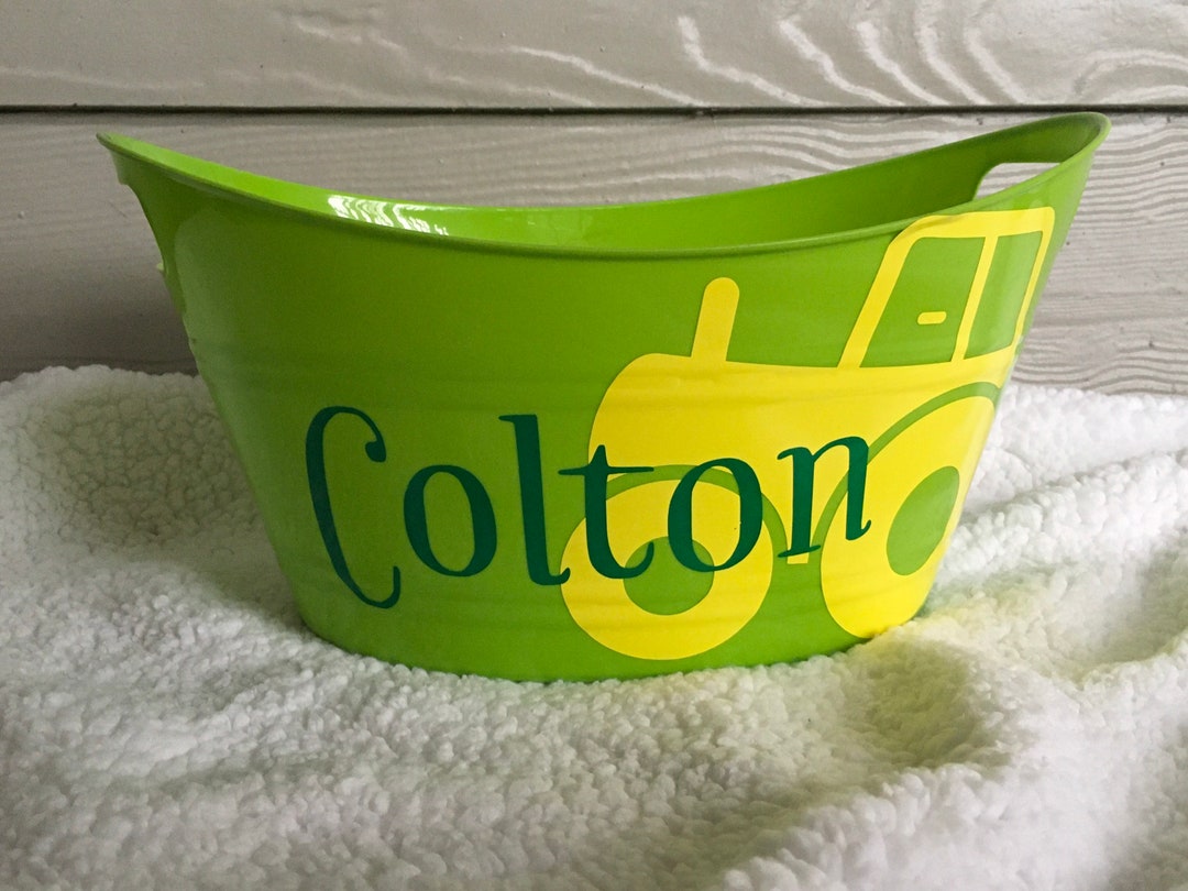 Custom Toy Tubs Personalized Toy Basket Boys Train Gift - Etsy