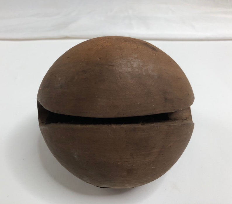 Mokugyu Wooden Fish Drum Antique Japanese Buddhist Carved Chanting ...