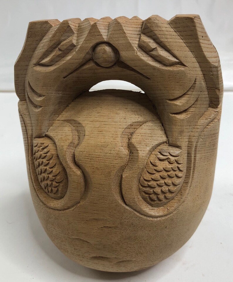 Mokugyo/ Wooden Fish Drum/ Antique Japanese Buddhist Carved | Etsy