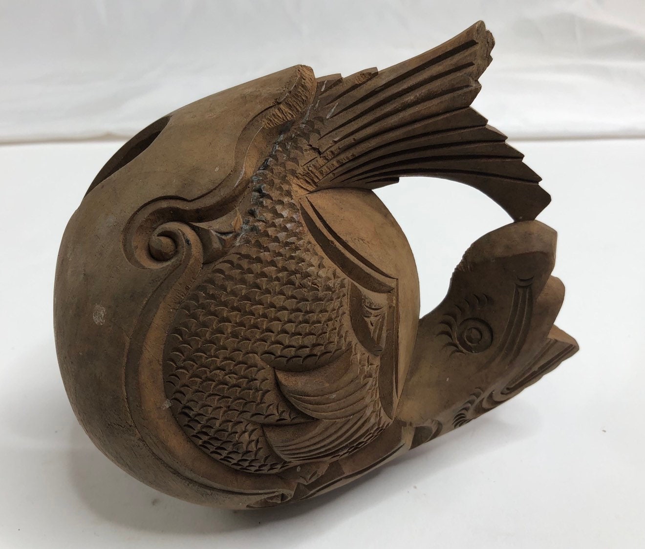 Mokugyo/ Wooden Fish Drum/ Antique Japanese Buddhist Carved | Etsy