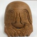 Mokugyu Wooden Fish Drum Antique Japanese Buddhist Carved Chanting ...