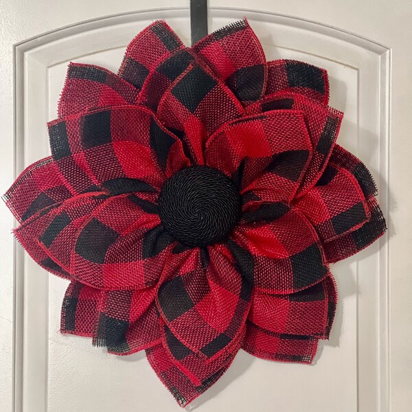 Red Plaid Home Decor - Etsy