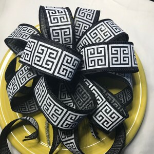 Greek Key Wired Ribbon - Etsy