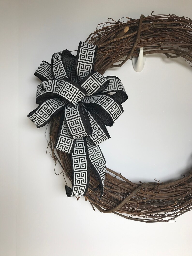 Greek Key Wired Ribbon - Etsy