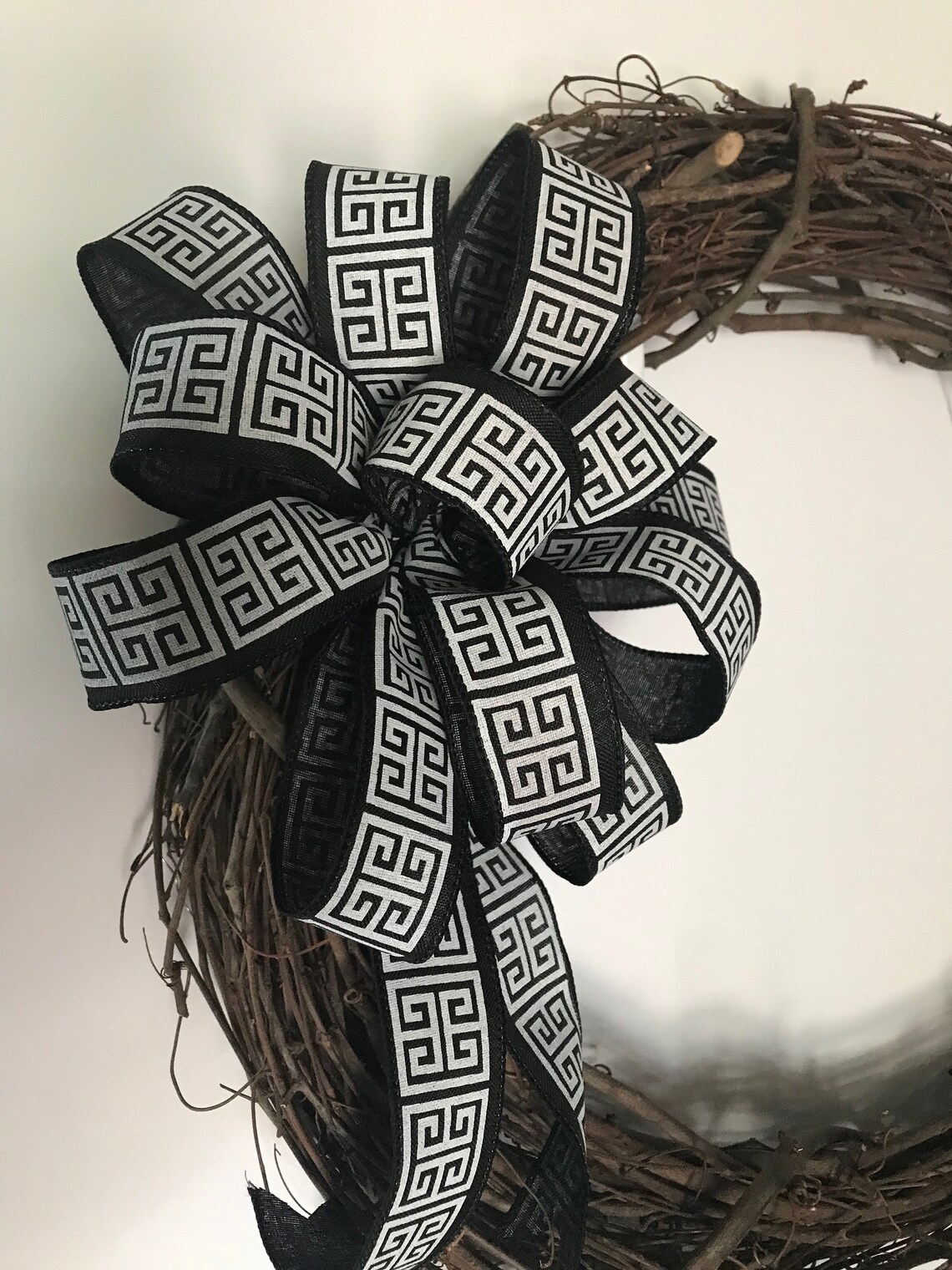 Greek Key Wired Ribbon - Etsy