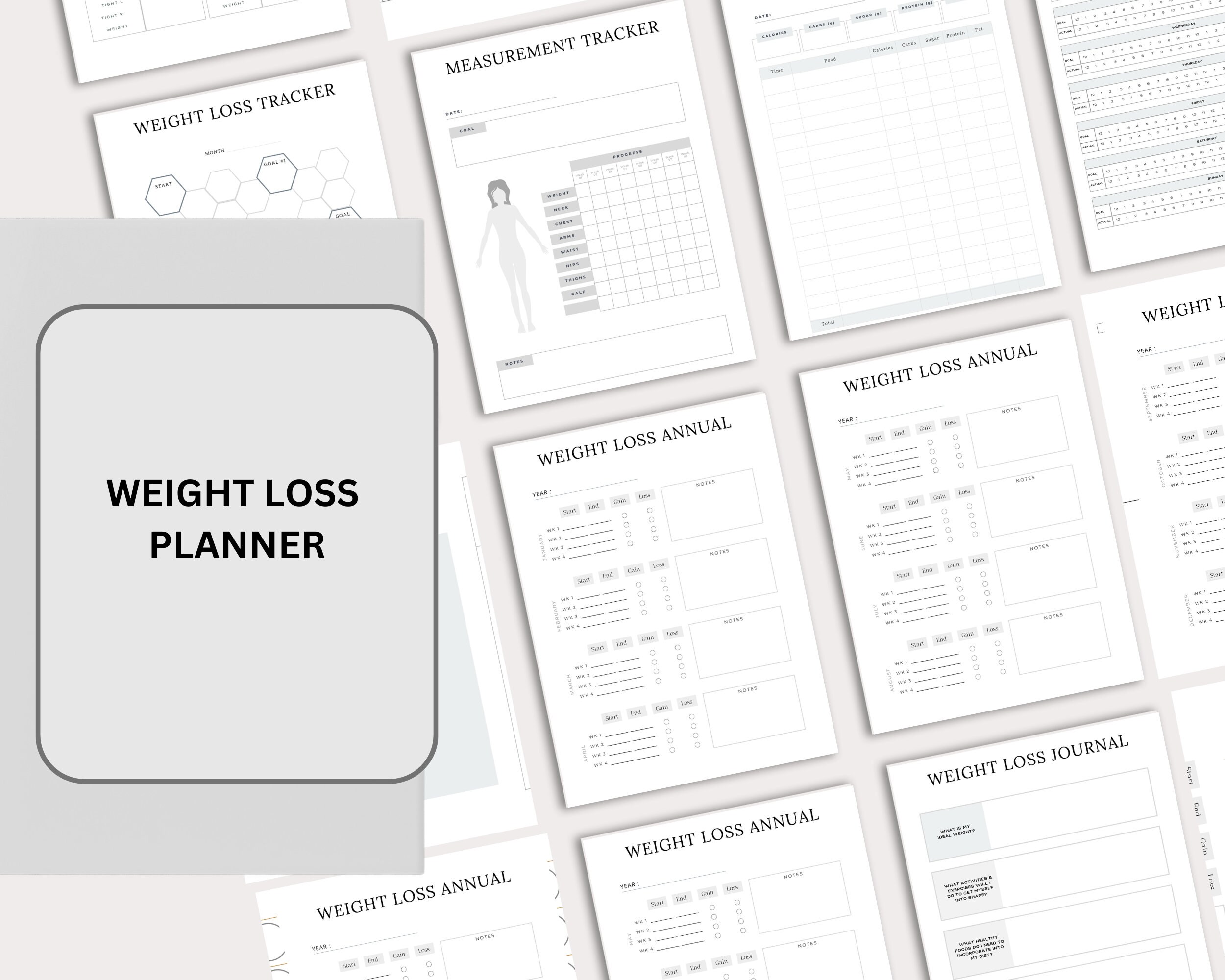 Weight Loss Planner, Health Journal, Fitness Tracker, Meal Planner ...